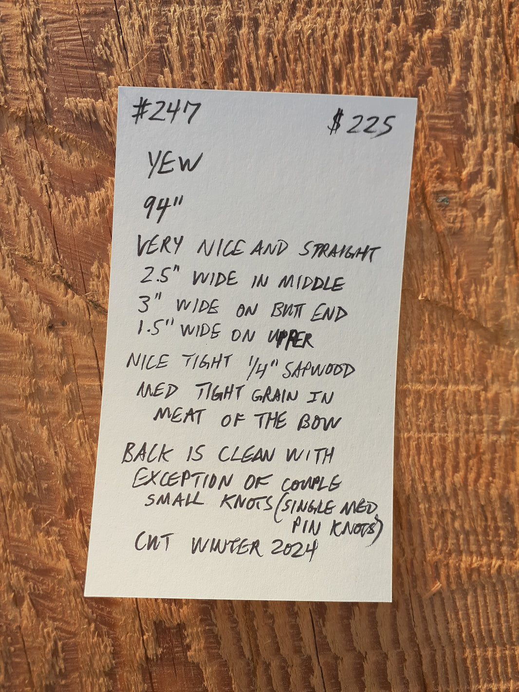 Yew staves – Echo Archery